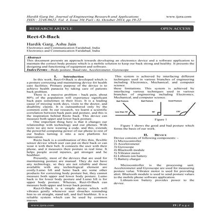 Smart Spine Posture Detector | PDF