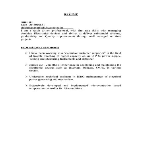 shibu resume | DOC