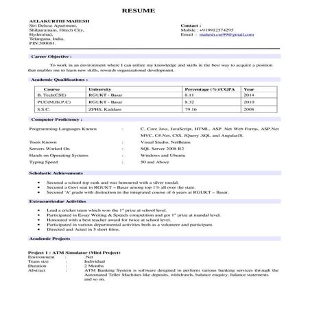 Mahesh_Resume_25122015 | PDF