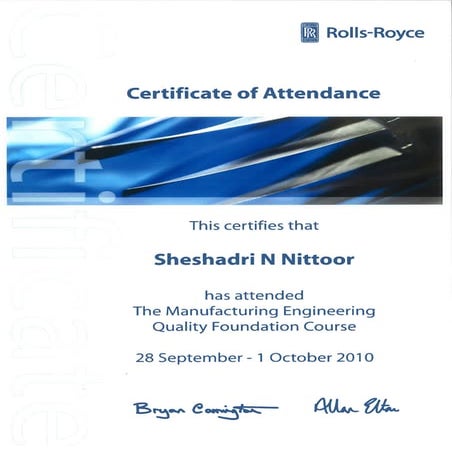 RR Quality Foundation Course | PDF