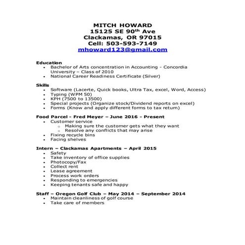 Carole D. Steele Resume 2016 | PDF