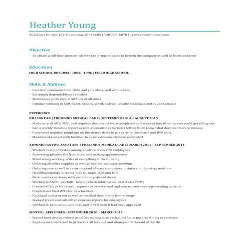 Ashley Smith Resume | PDF