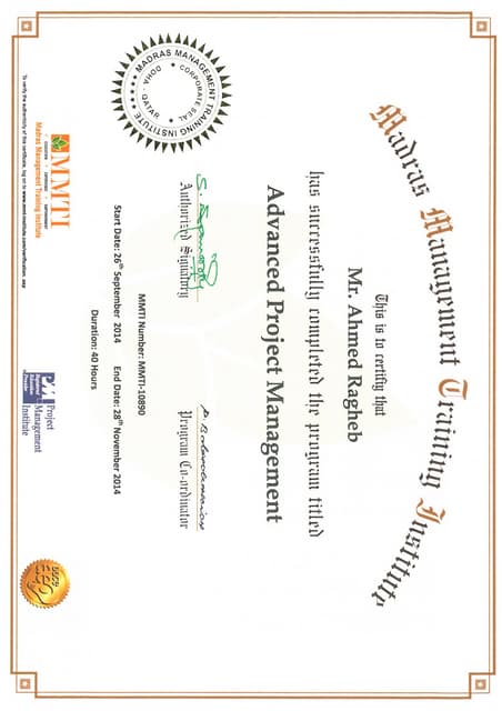 A.Ragheb_ Graduation Certificate | PDF