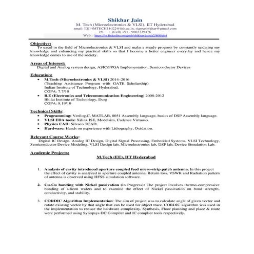 SHIKHAR_resume | PDF