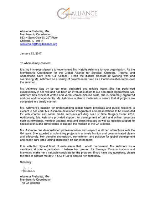 recommendation letter | PDF