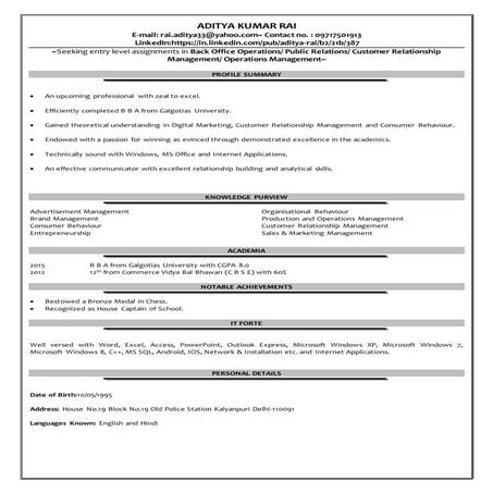 Aditya Kumar Rai | DOCX