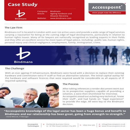 Bindmans Case study | PDF