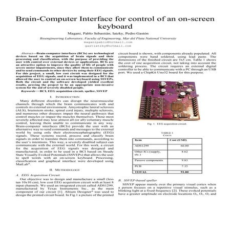 Brain-computer interface based on SSVEP | DOCX