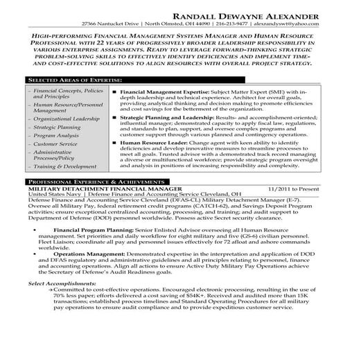 The Resume of Keith D. Goffney | DOCX