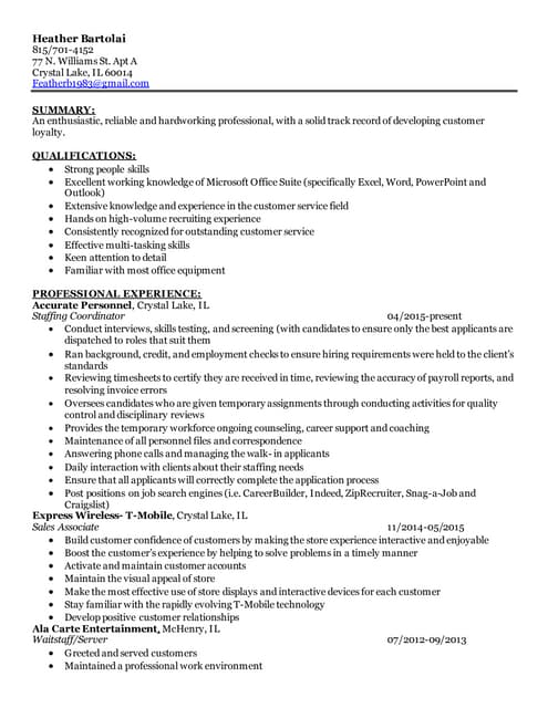 Heather Karst Resume | PDF