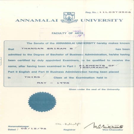 BBA-FINAL CERTIFICATE | PDF | Business Administration | Business