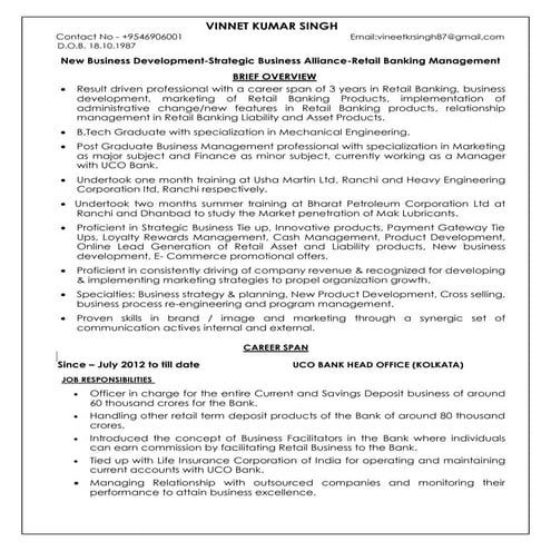 Resume_of_VINEET | PDF