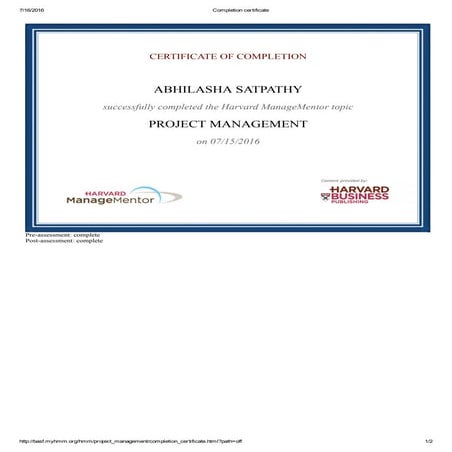 Harvard Business Publishing-PROJECT MANAGEMENT | PDF