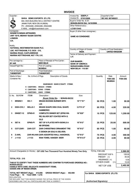 E4-Packing List | PDF