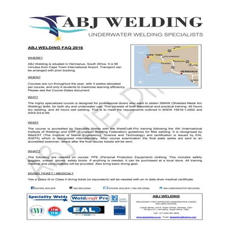 ABJ WELDING FAQ 2016 | PDF