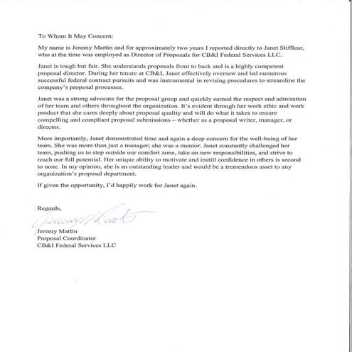 06-Letter of Rec from Jeremy Martin | PDF