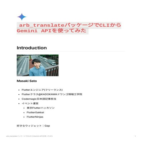 arb_translateパッケージでCLIからGemini APIを使ってみた | PDF