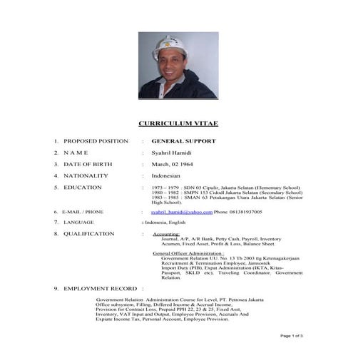 My CV-SHA | PDF