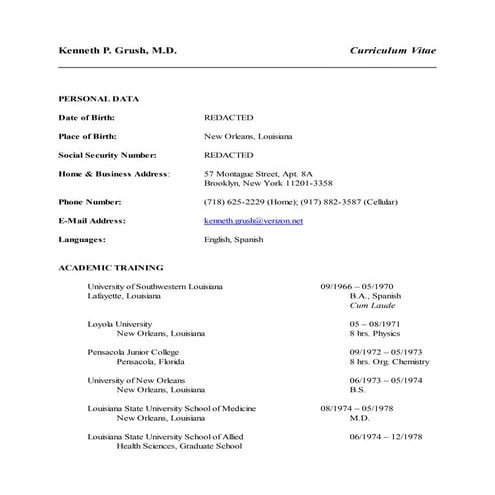 Grush_CV_20140115_(2) | PDF