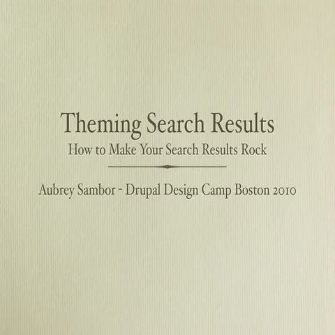 Theming Search Results - How to Make Your Search Results Rock | KEY ...
