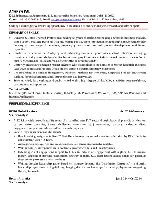 Market Researcher Resume created by ChatGPT | PDF