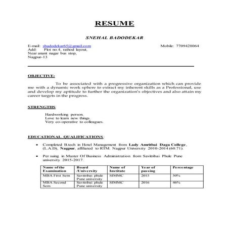 SNEHAL RESUME | DOCX