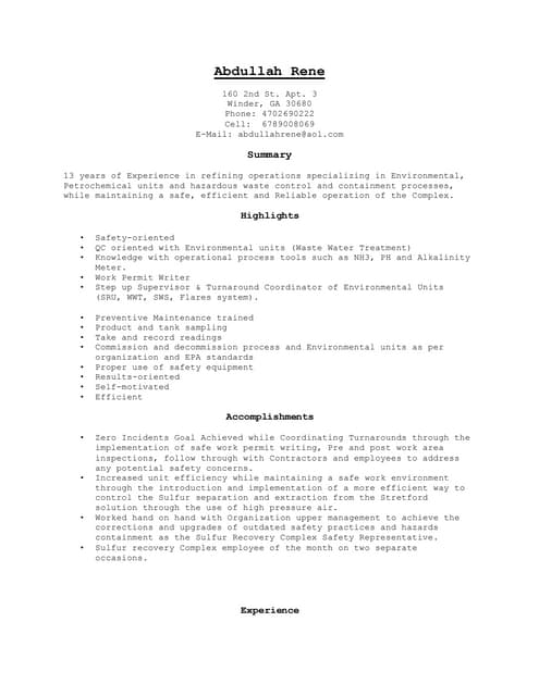 Winston Reeves Resume | PDF