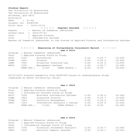 S4308474_UNOFFICIAL_TRANSCRIPT_004482609 | PDF