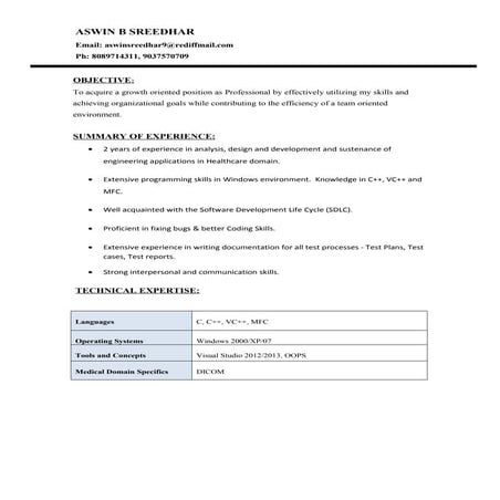 Aswin_B_Sreedhar_Resume