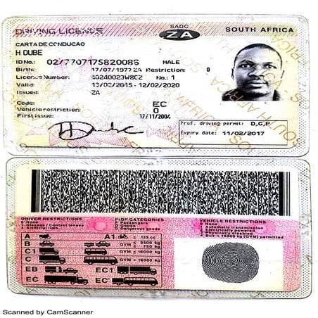 Dube Hendrick License EC | PDF