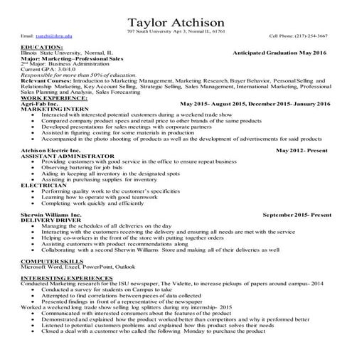 Adam Alden's Professional Resume | DOCX