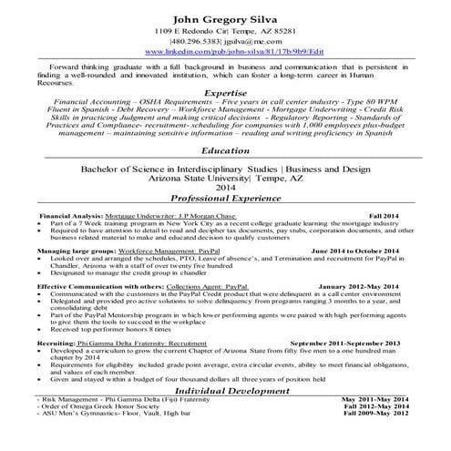 Michel Jordan resume 6-19-16 risk | DOC
