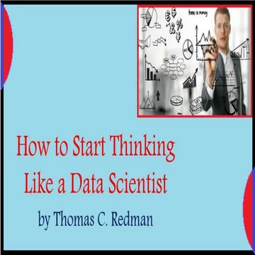 How to Start Thinking Like a Data Scientist | PPTX