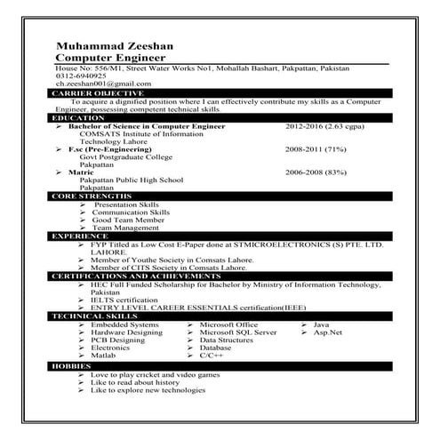 Muhammad Zeeshan | PDF