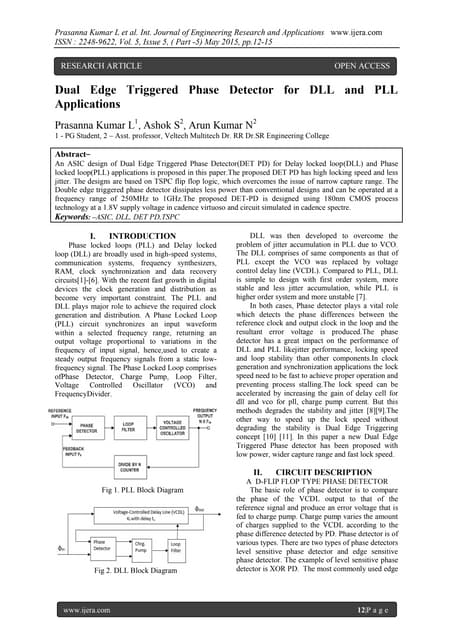 250 MHz Multiphase Delay Locked Loop for Low Power Applications | PDF | Digital Audio | Computer ...