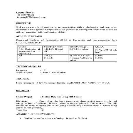 leena cv final - Copy | DOCX