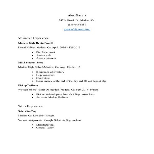 resume hue | DOCX