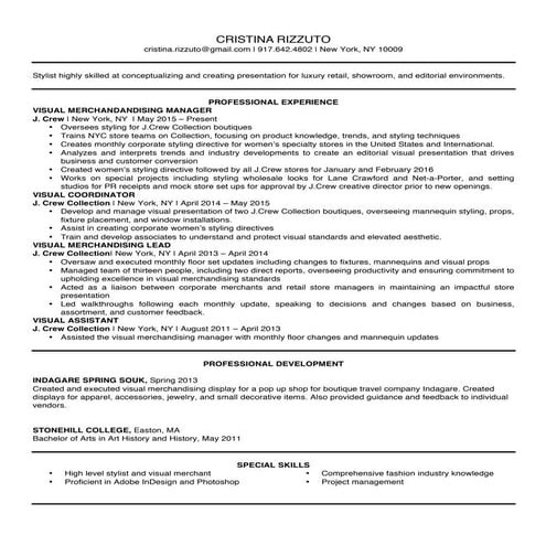 CR Resume 2016 | PDF