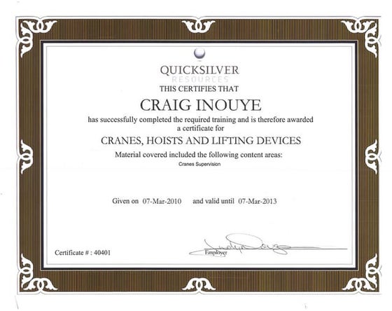 certificato HACA clifter | PDF