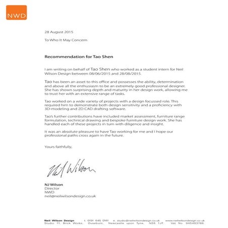 Tao Rec. Letter | PDF