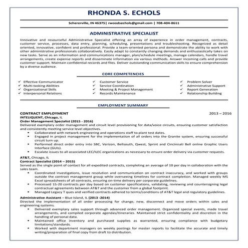 RHONDA'S RESUME REVISED | PDF