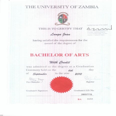 DEGREE CERTIFICATE | PDF