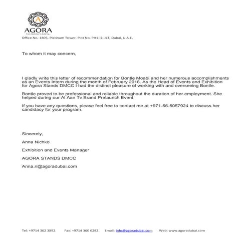 Recommendation Letter | DOC