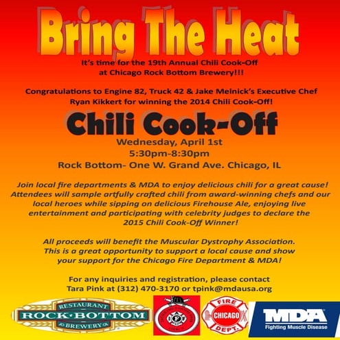 CHEF Chili Cook Off 2015 | PDF | Food & Drink