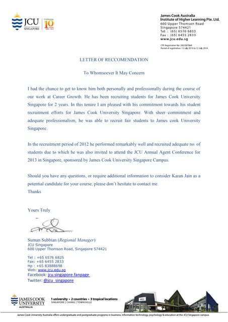 Reference Letter from Lucas Lam, CPA Australia | PDF