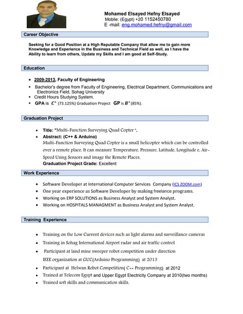 Ahmed elkady cv | PDF