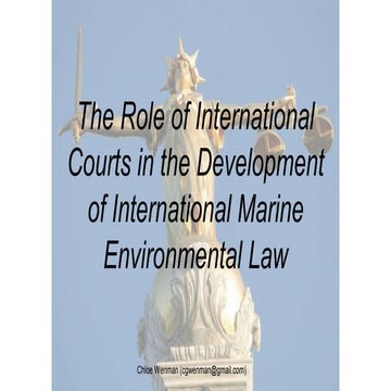 Marine Environmental Law Cases presentation | PPTX