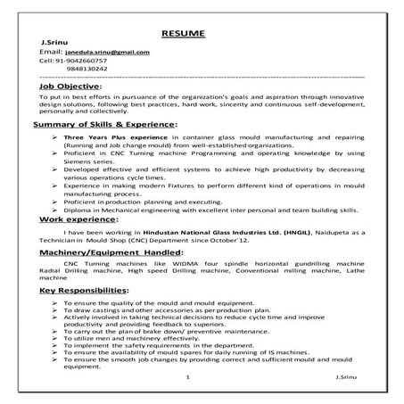 srinu resume | DOCX