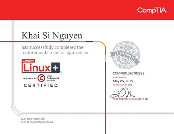CompTIA IT Fundamentals certificate (1) | PDF | Technology & Computing