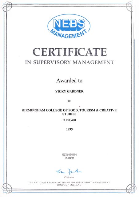 National Licensees Certificate | PDF